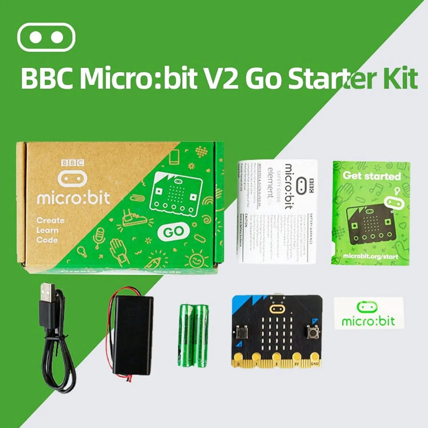 Aismartlink BBC Micro:bit V2 Go, Starter Kit (GO Bundle)| Alibaba.com