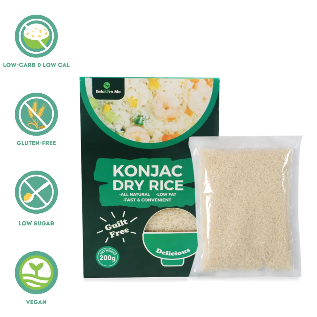 Wholesaler Konjac Glucomannan White Rice Shirataki Dry