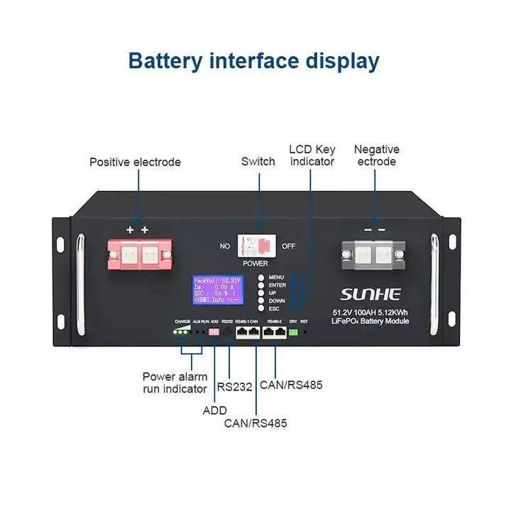 Rack Mounted Cabinet Energy Storage Lifepo4 Battery Portable Power ...