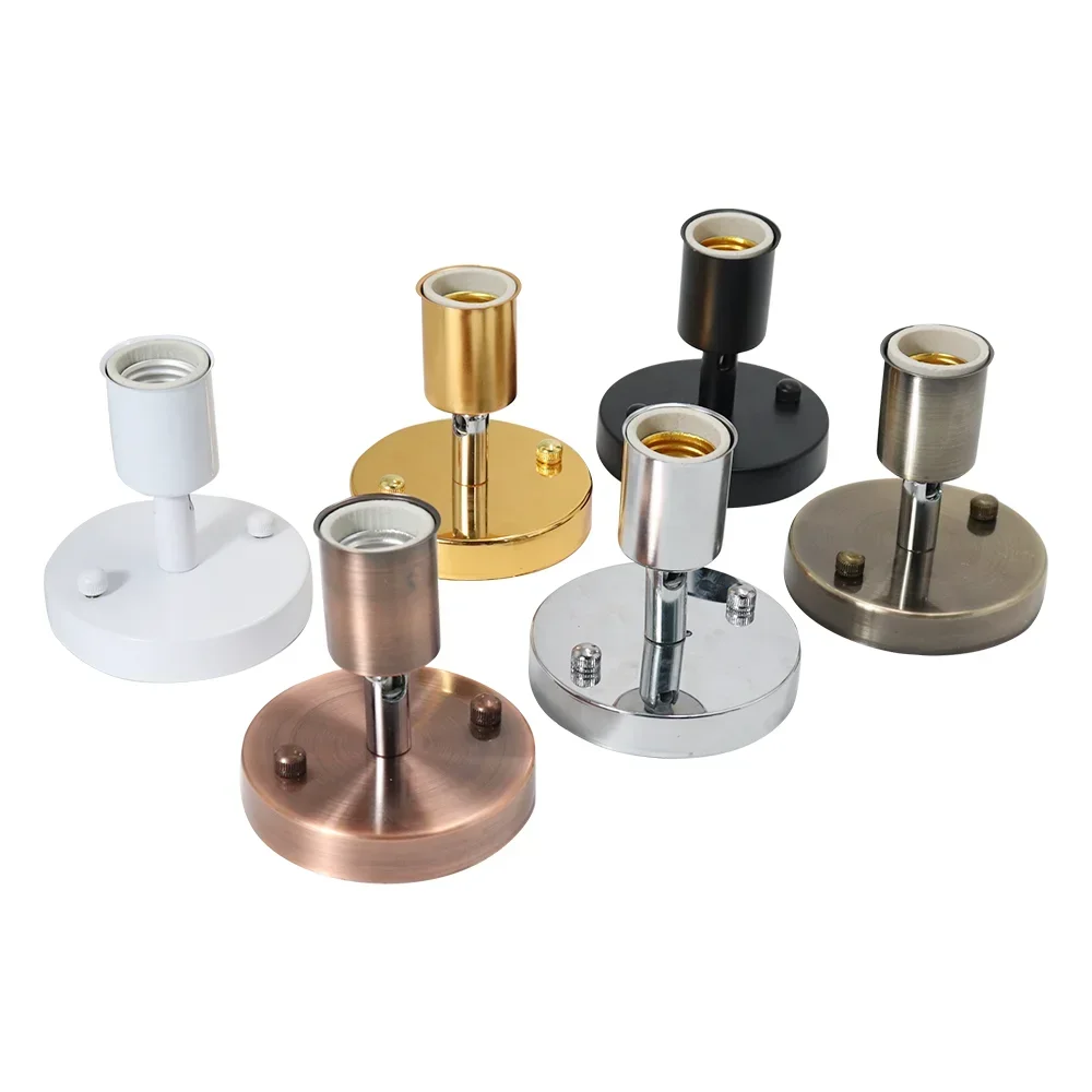 180 Degree Turn Lamp E27 Base Iron Screw Wall Lamp Accessories