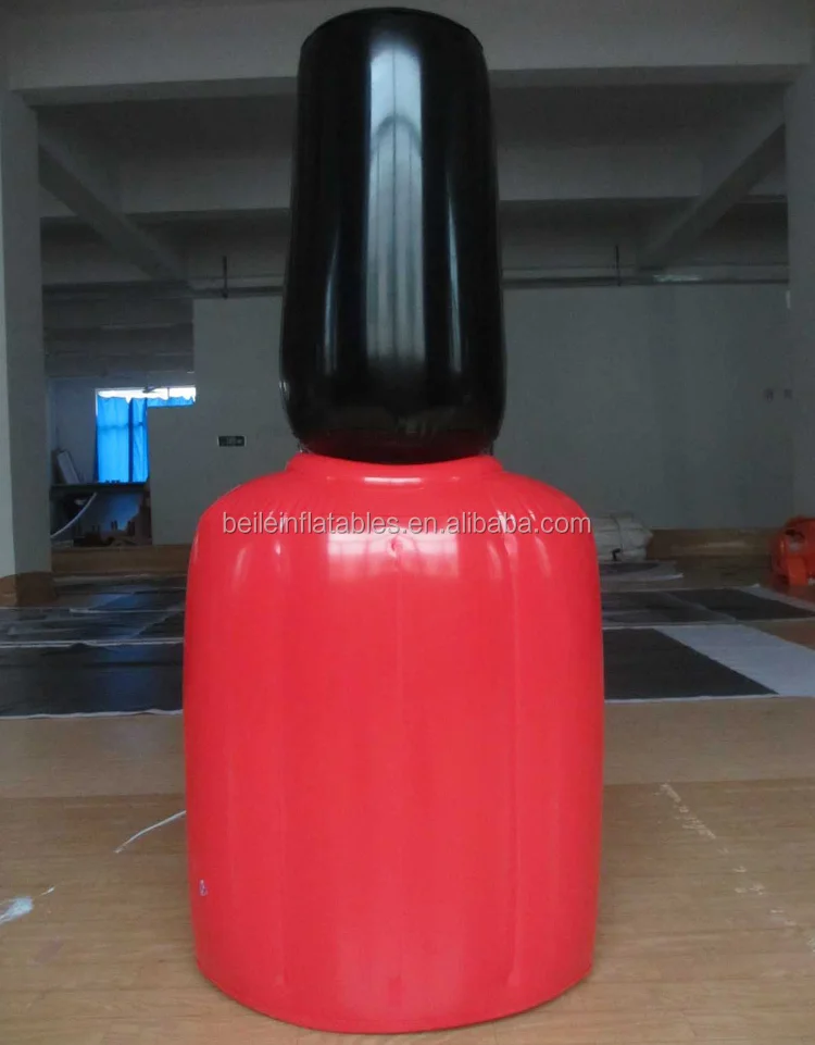 Custom PVC Inflatable Nail Oil Bottles for Advertising