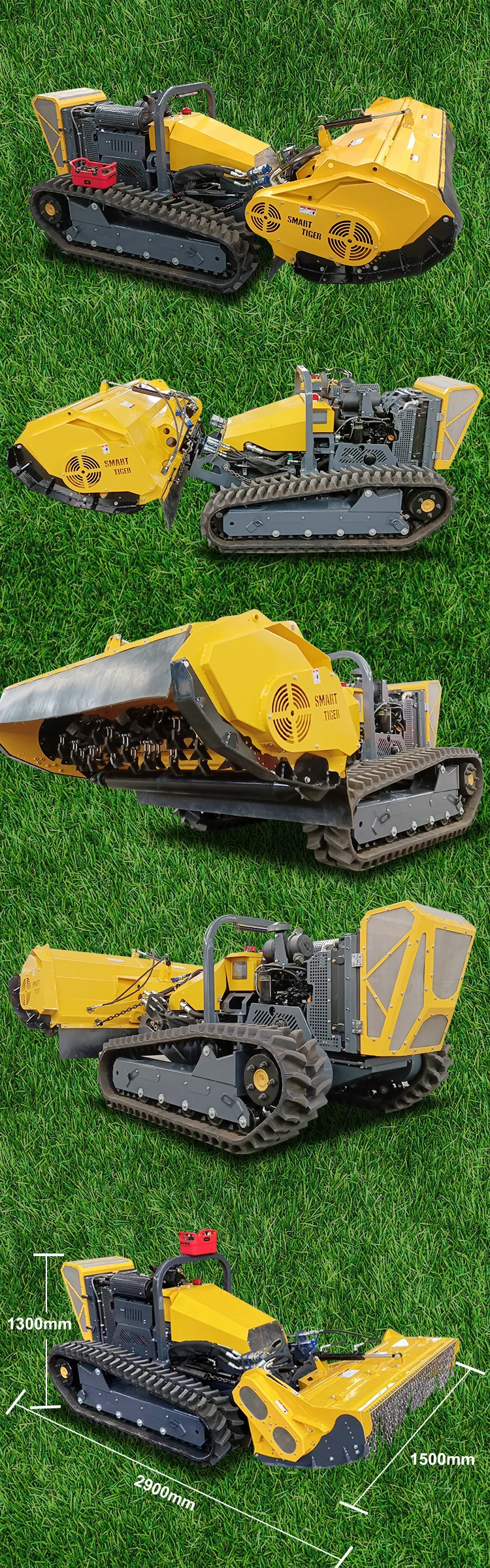 Customized Remote Control Forestry Mulcher Super Fully Hydraulic Atv ...