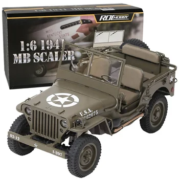 2.4g Fms Rochobby 1941 Mb Scaler Willys Jeeps All Terrain Oil Shocks 1/ ...