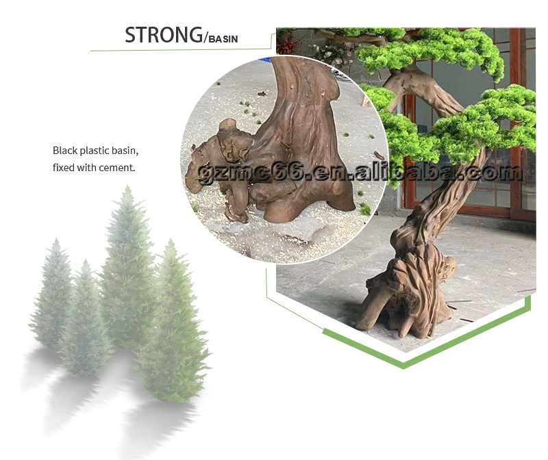 Highly Simulation Artificial Cedar Pine Trees for Landscaping