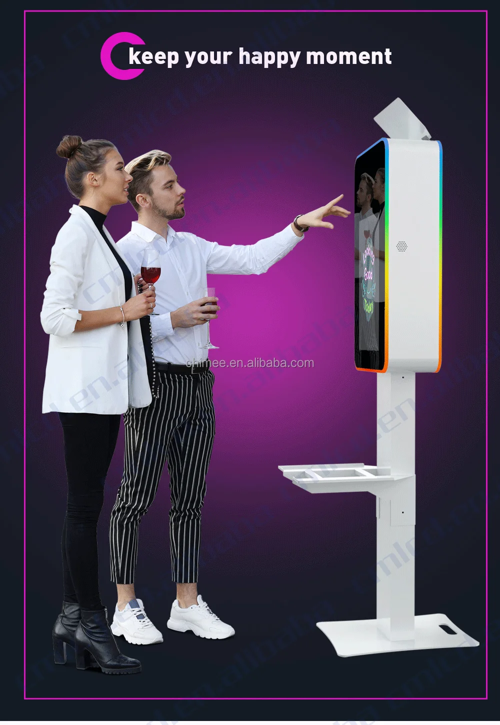 Chimee Fantastic Touch Screen Magic Mirror Photo Booth With Camera And Printer Mirror Photo ...