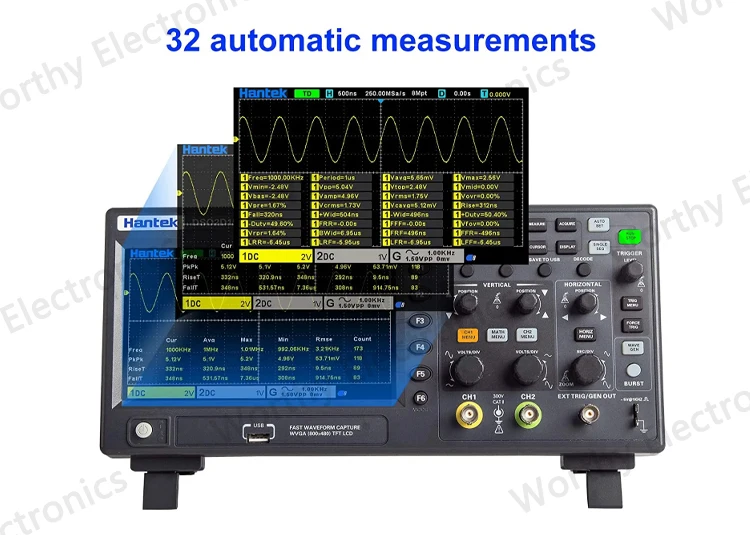 DSO2C15 Oscilloscope - 2 Channel, 150mhz, Economical Storage