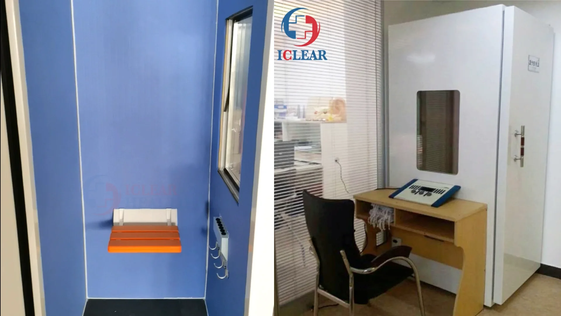 Single Layer Door Hearing Test Soundproof Booth Mobile Mini Audiometric ...