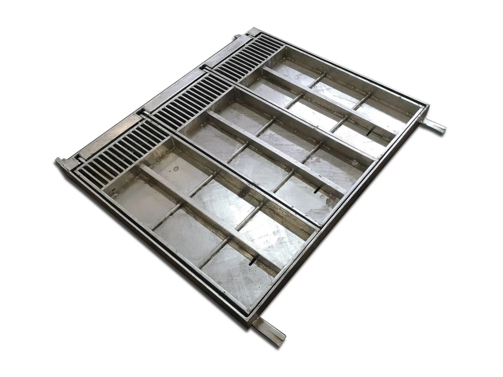 Galvanized Pedestrian Concrete In-Fill Steel Drainage Grid Grating with ...