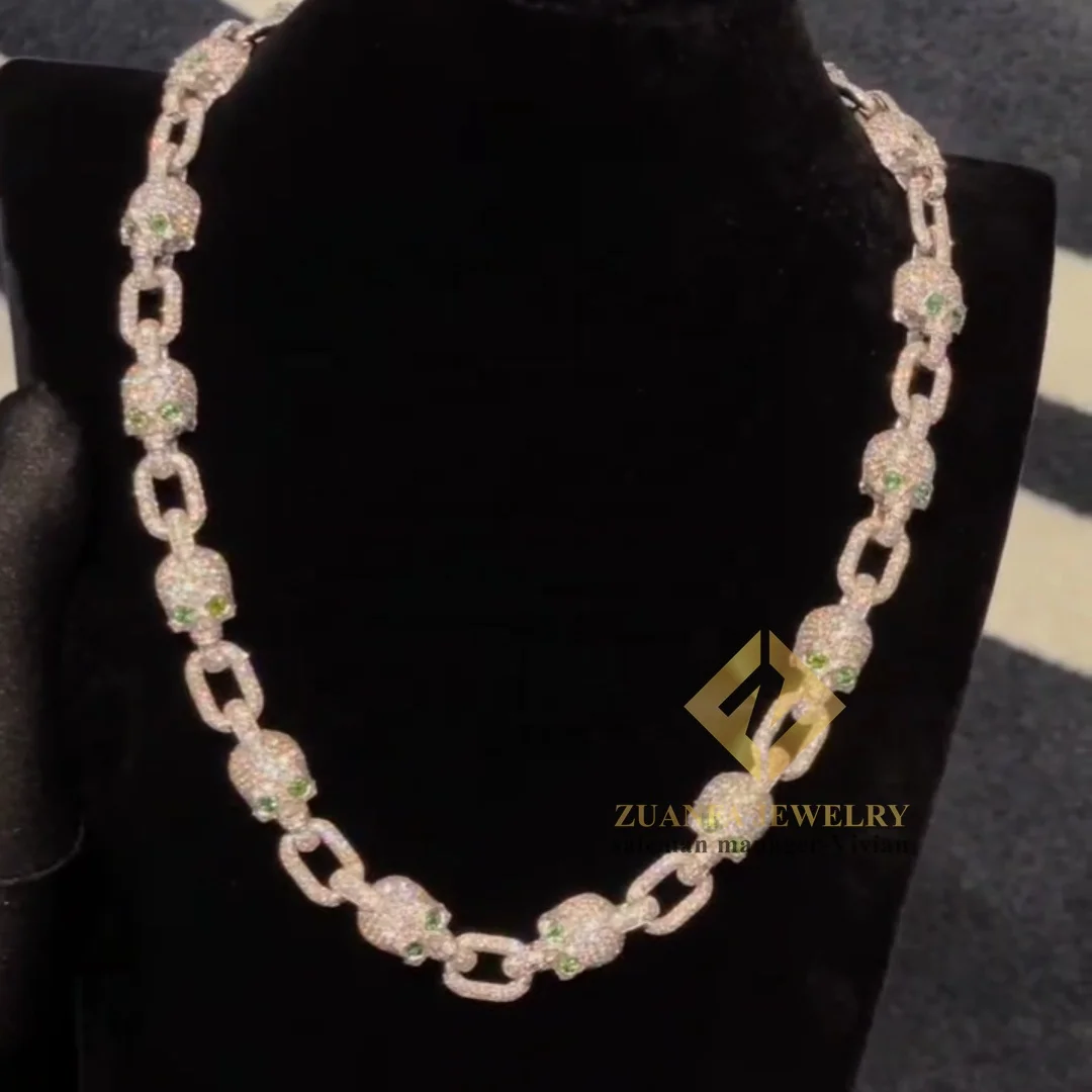 Fashion New Design Silver 925 Iced Out VVS Moissanite Hip Hop Buss Down ...