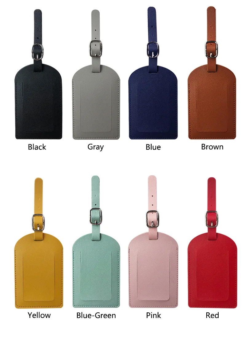 Luxury Travel - Customize Your Luggage Tags with PU Leather