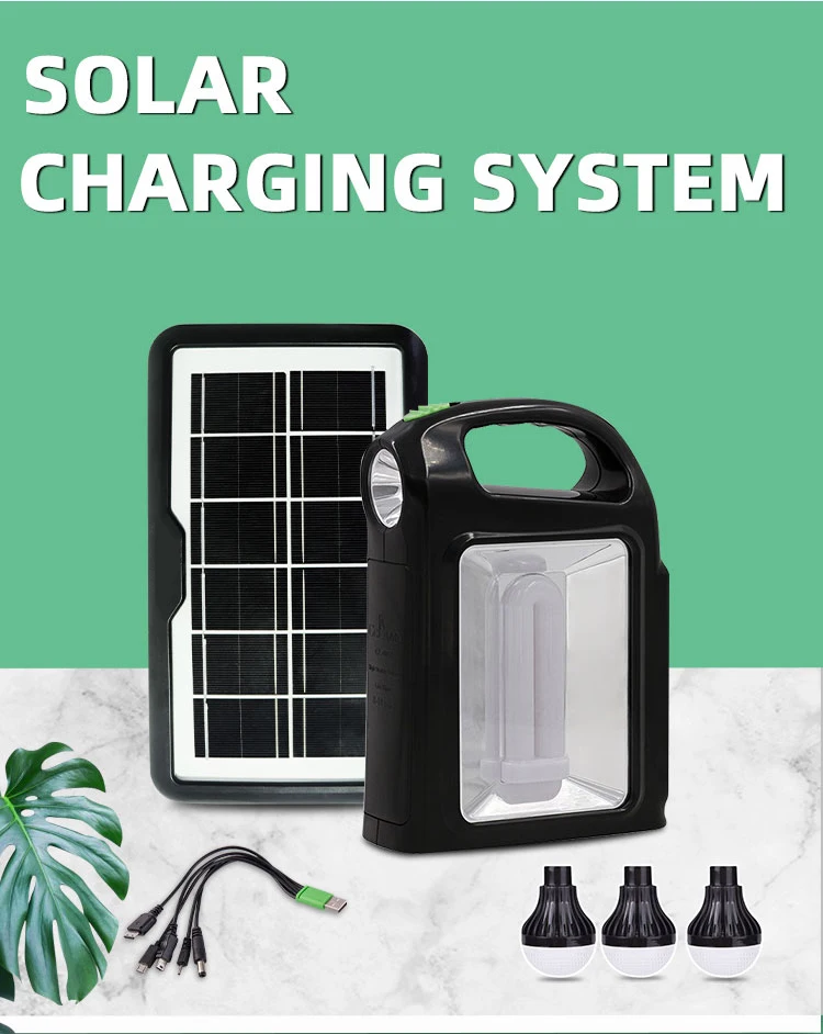 Led Solar Light System Kit Multifunctional Outdoor Rechargeable ...