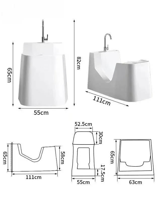 Wholesale Acrylic Muslim Wudu Ablution Washing Sink