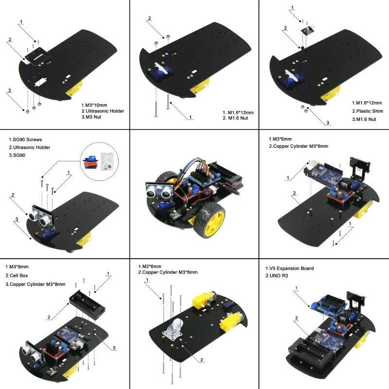 Lafvin Smart Robot Car 2wd Chassis Kit Diy Kit With Tutorial For Arduino - Buy Starter Kit For ...