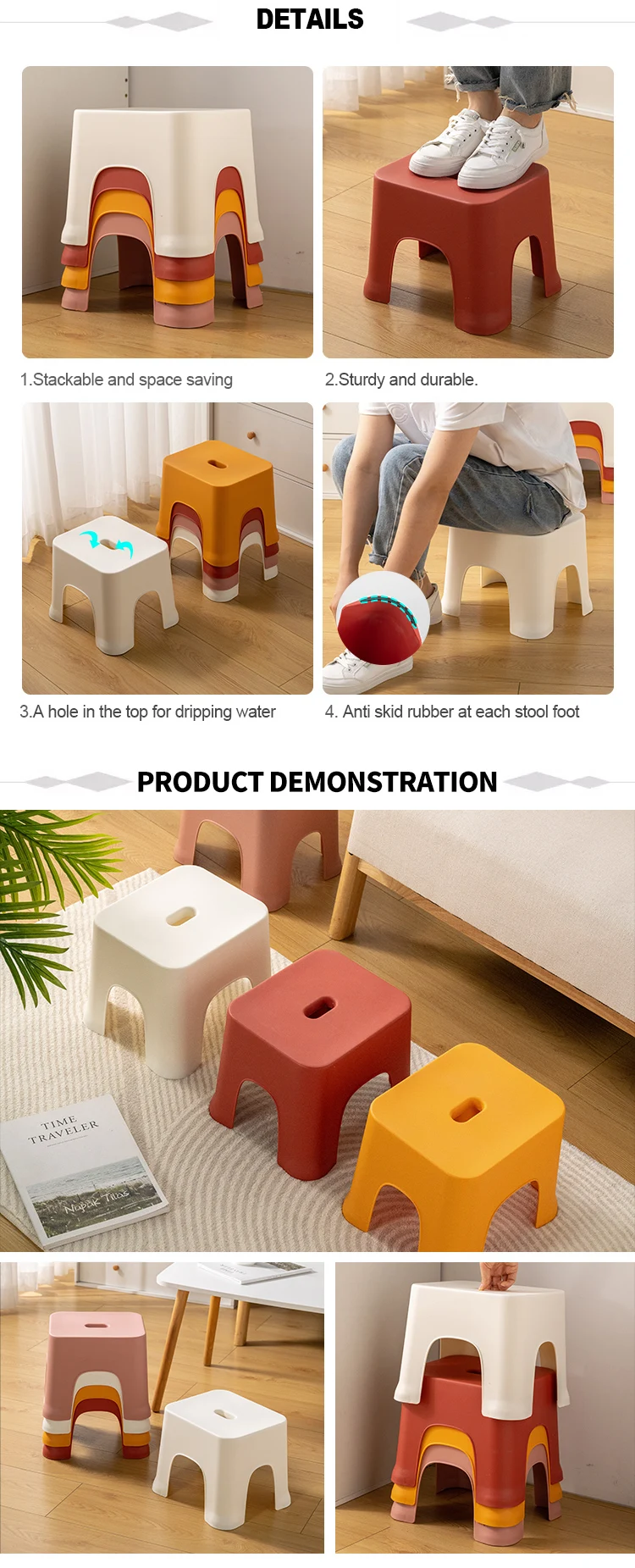 Plastic Stacking Small Size Kids Stool Plastic Garden Stool - Buy Small ...