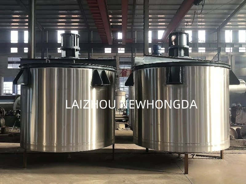 2000L Stainless Steel Mixing Tank 5.5KW 220V Agitator Heating Jacket ...