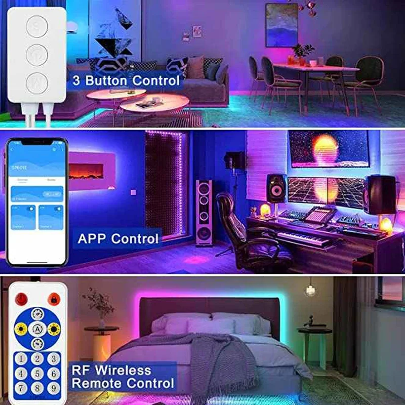 Pixel Led Controller Led Music Controller SP105E SP107E SP108E DC5-24V ...