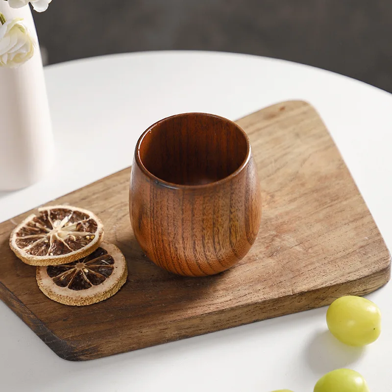 Jujube Wooden Tea Cups Retro Style Coffee Cups Japanese Coffee Mug ...