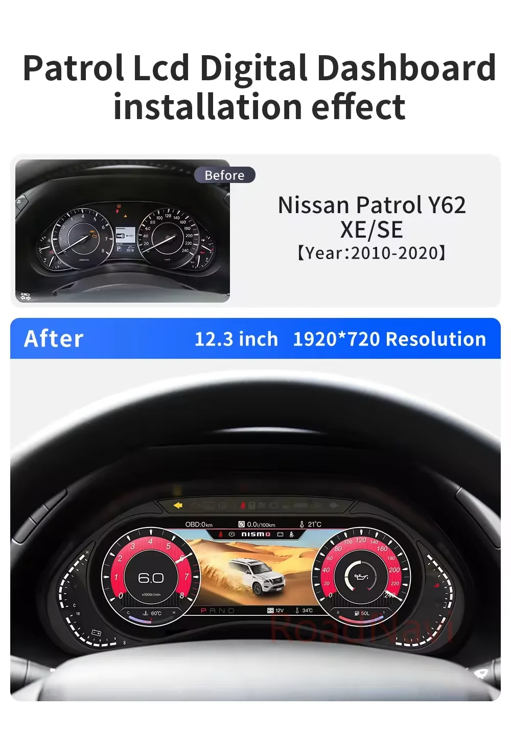 Digital Speedometer for Nissan Armada, Infiniti QX80/QX56 | Plug and ...