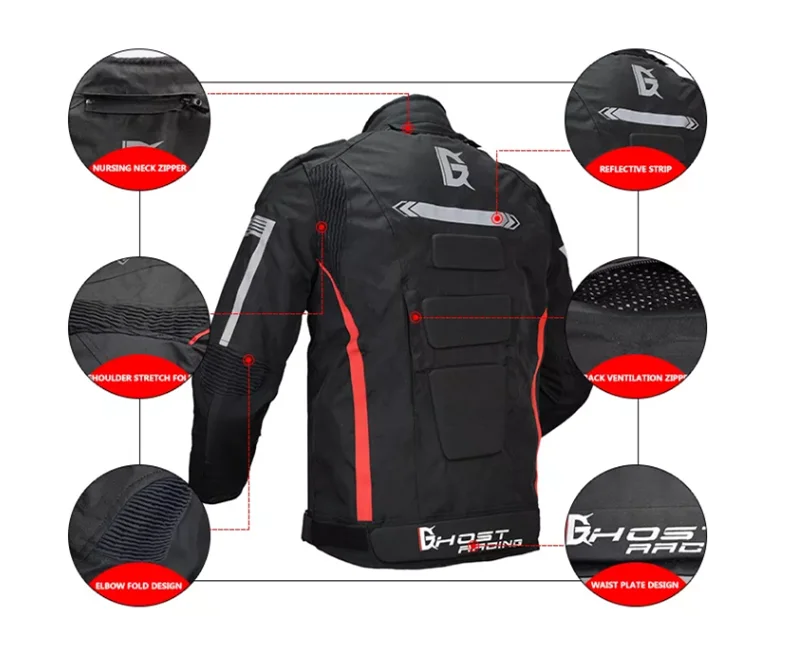 Moto Rider Motorbike Waterproof Touring Jackets With Armor Racing ...