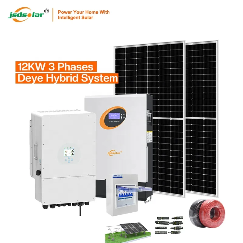 12 Kw 3 Phase Hybrid Inverter Solar Panels Solar Energy System Home ...