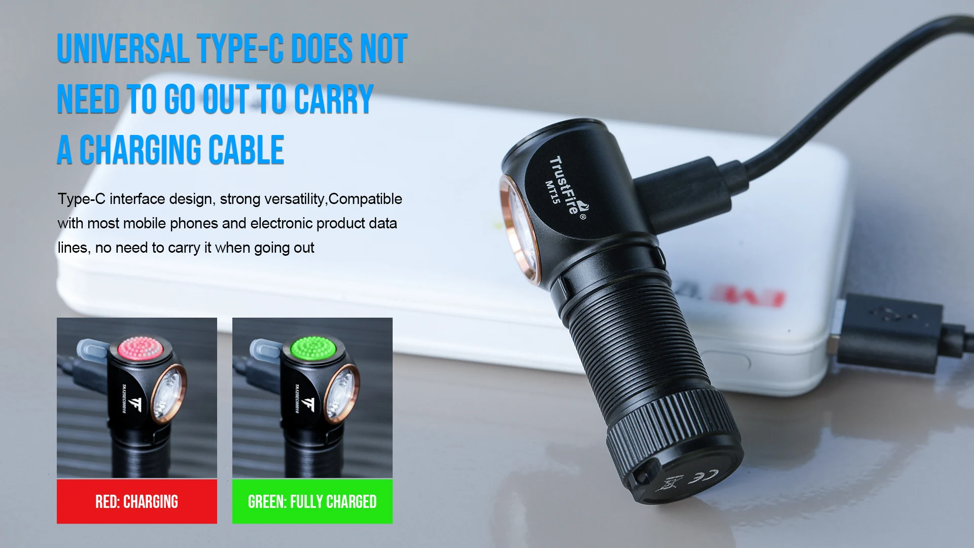 Trustfire Outdoor MT15 Headlamp - 1000 Lumen Rechargeable