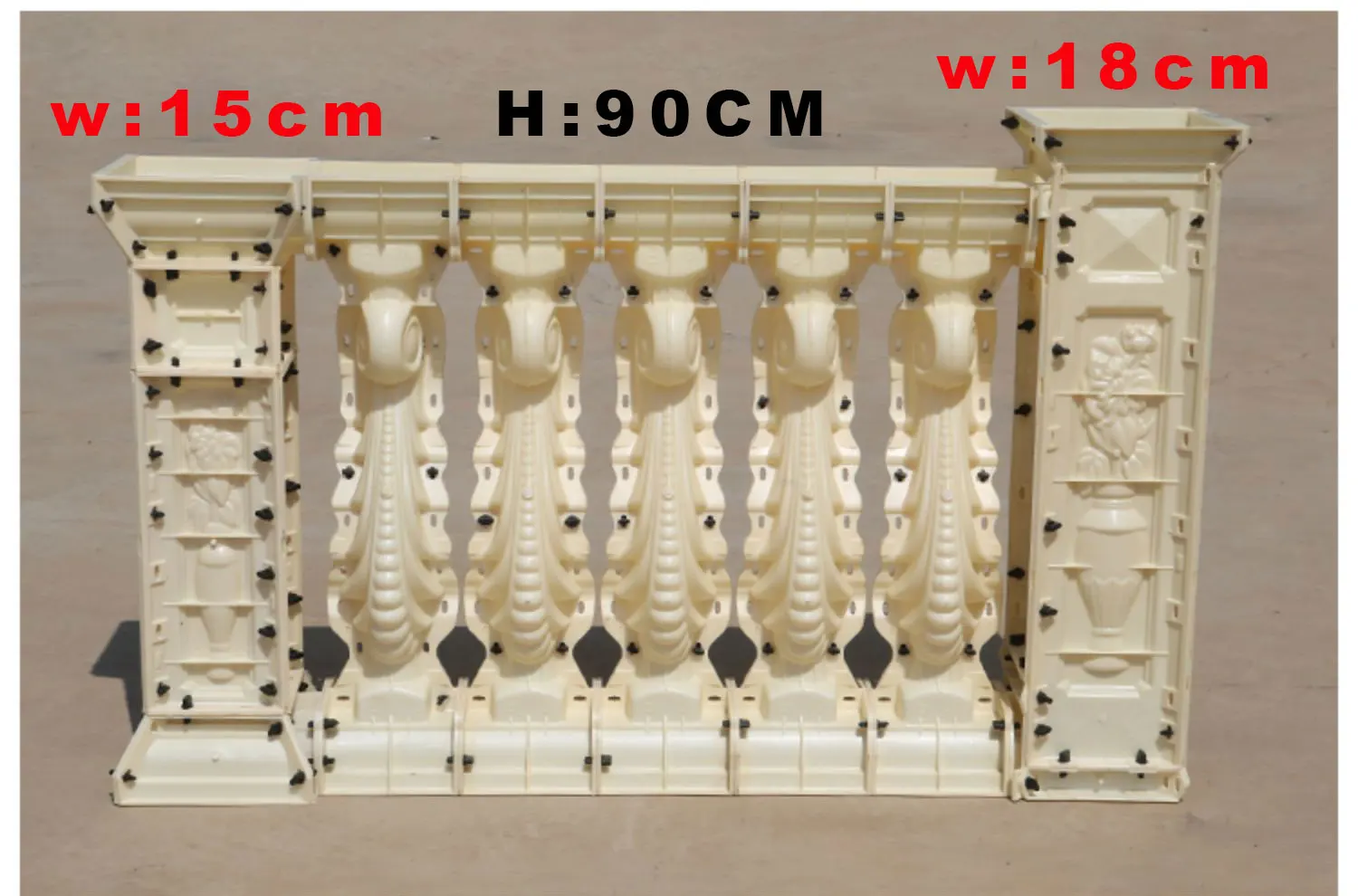 Handrail Concrete Plastic Baluster Mold - Durable & Precise