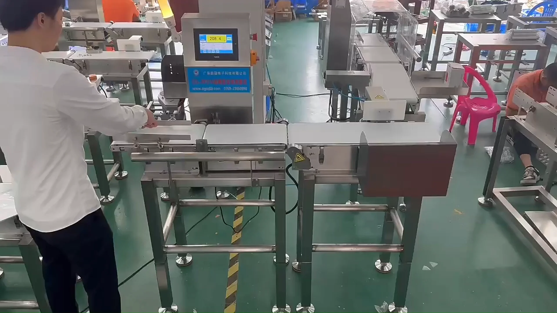 High Accuracy And High Speed Packing Line Automatic Belt Conveyor Checkweigher Check Weigher ...