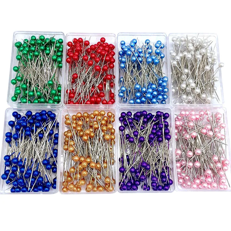 Factory Direct Metal Pearl Needle Pin Bead Sewing Needle Set with 12 ...