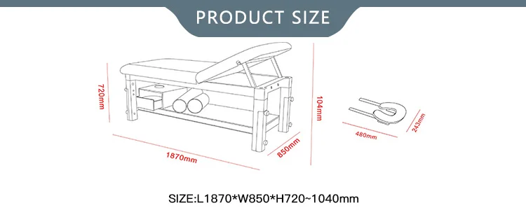Hot Sale Facial Body Spa Table Massage Bedding Set Two Portable ...