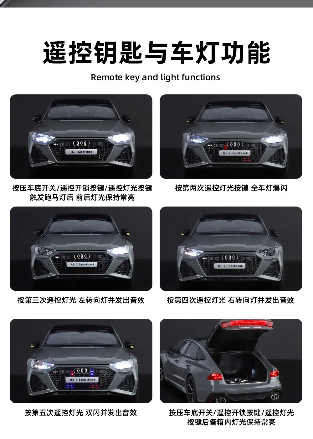 Hot Diecast 1:18 Au-Di RS7 Model - Fun & Collectible Toy