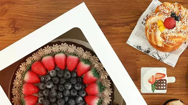 Clear Plastic Square Mousse Pvc Transparent Cake Box Cheese 12 X 12 X 6 ...