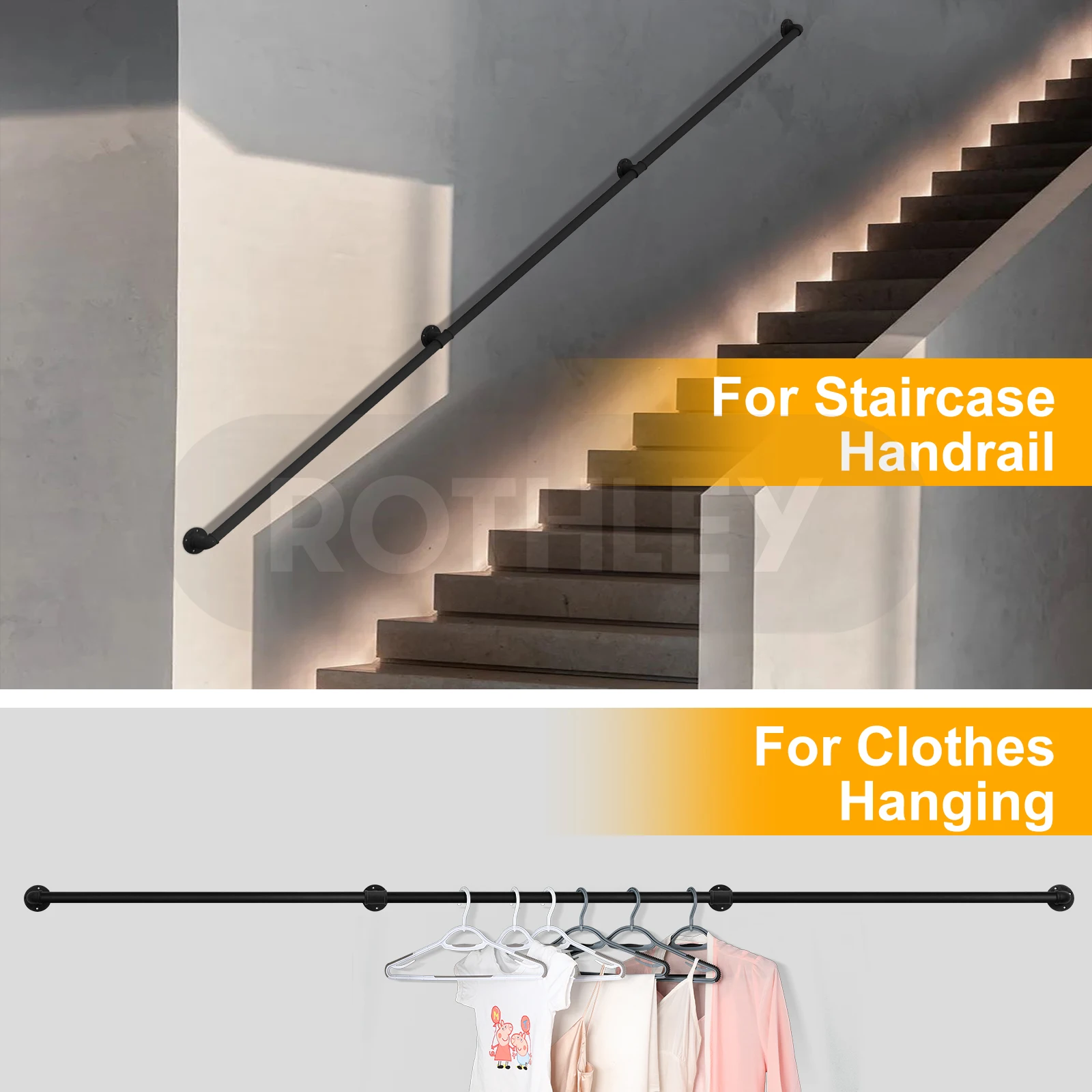 Rothley Railing Bar Stair Rails For Elderly Outside Grab Bar Stairs ...