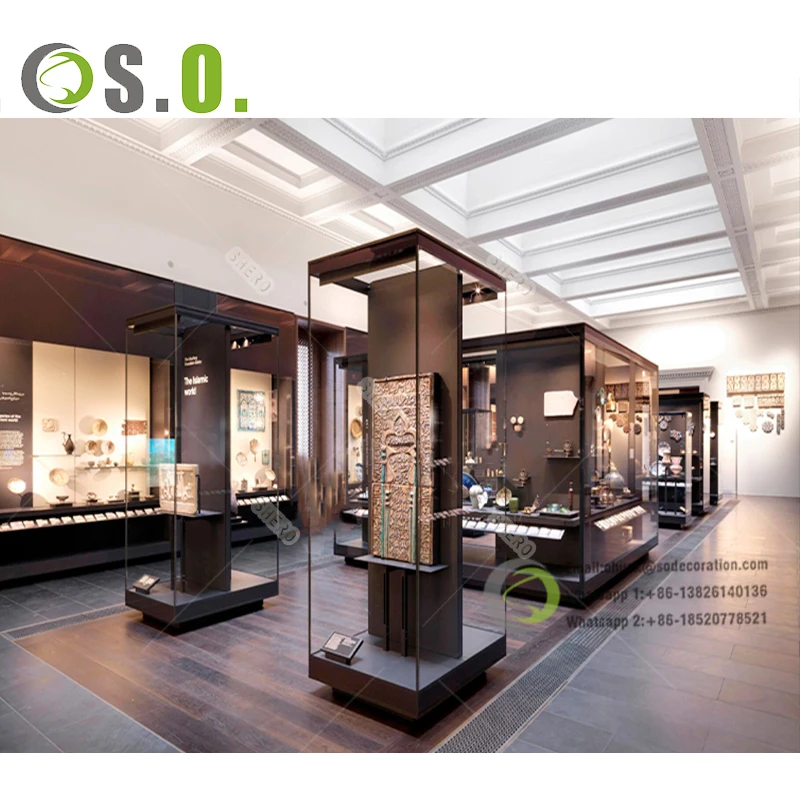 Customized Display Showcase for Museum Exhibition