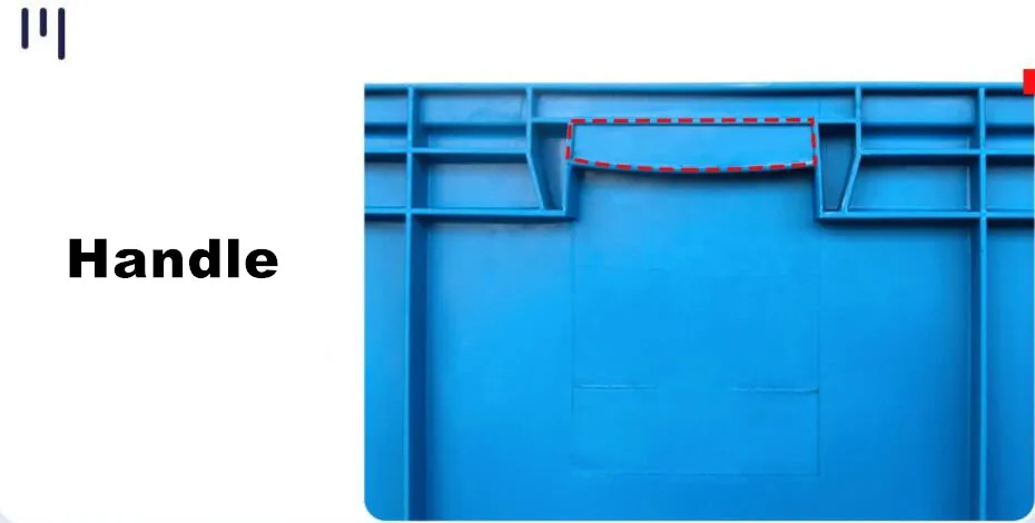 Heavy Duty Plastic Industrial Vertical Storage Box with Hinged Lid ...