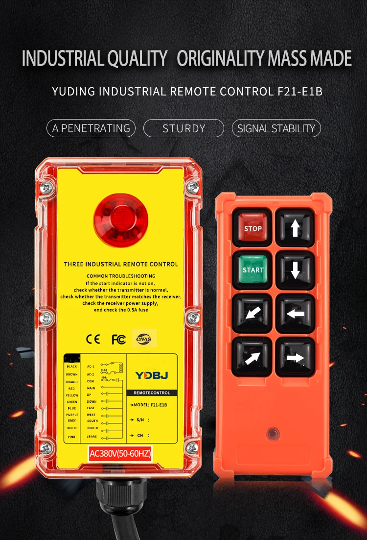 Waterproof Crane Radio Remote Control F21-e1b Industrial Crane Electric ...