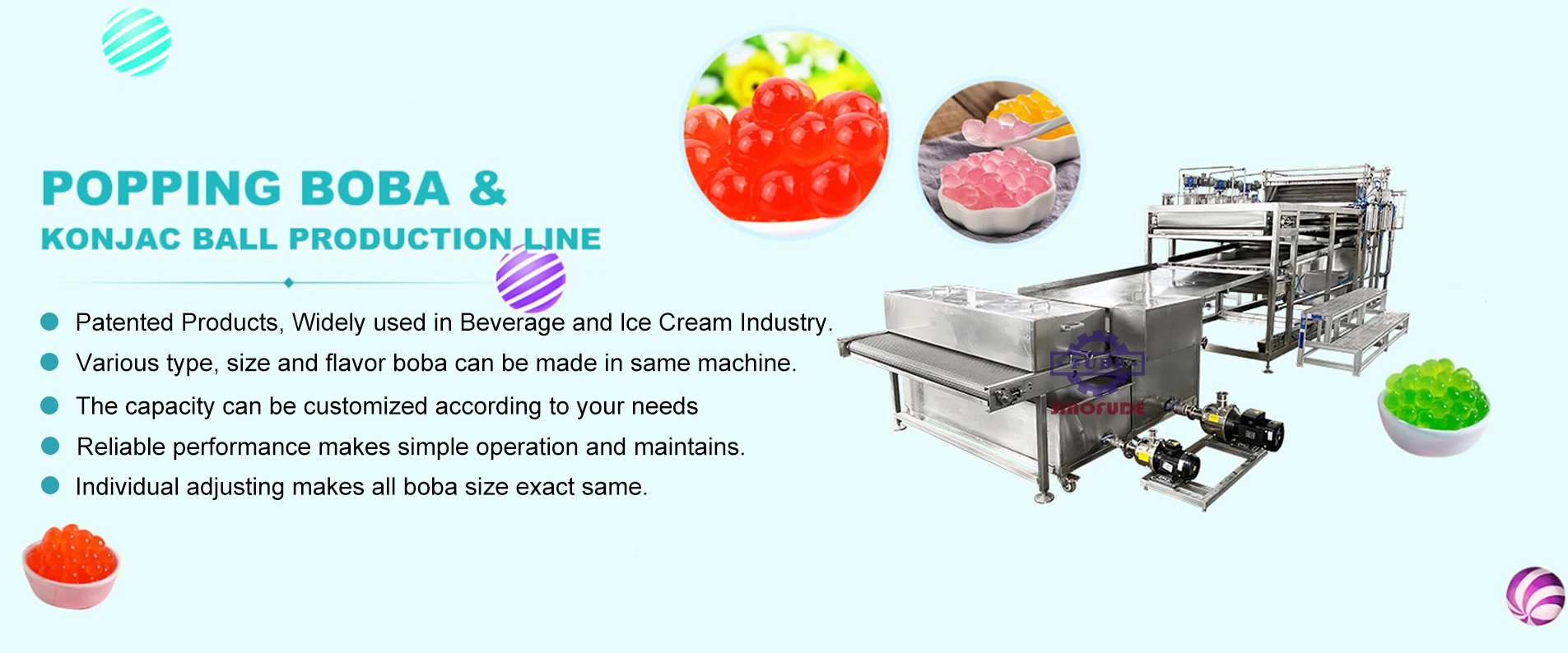 Boba Machine Fully Automatic Boba Production Line - Buy Small Popping ...