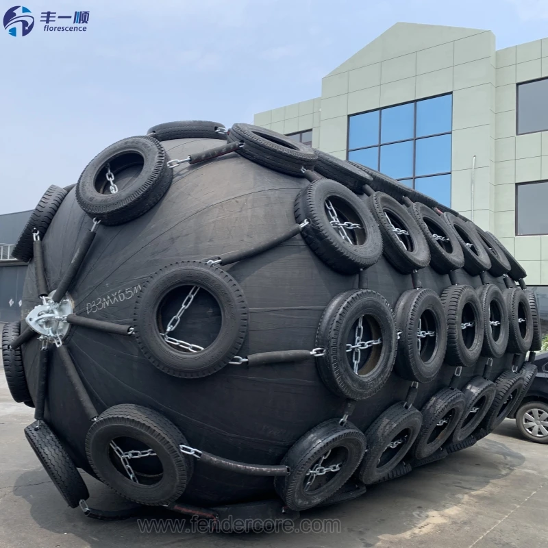 Marine Vessel Rubber Fender With Chain And Net Yokohama Type Floating ...