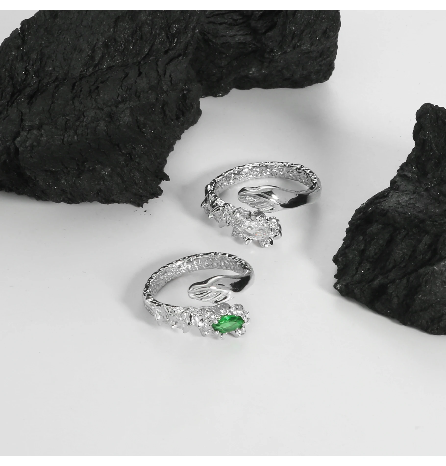 Personality Texture Pattern Finger Ring for Women Vintage Cool Fashion ...