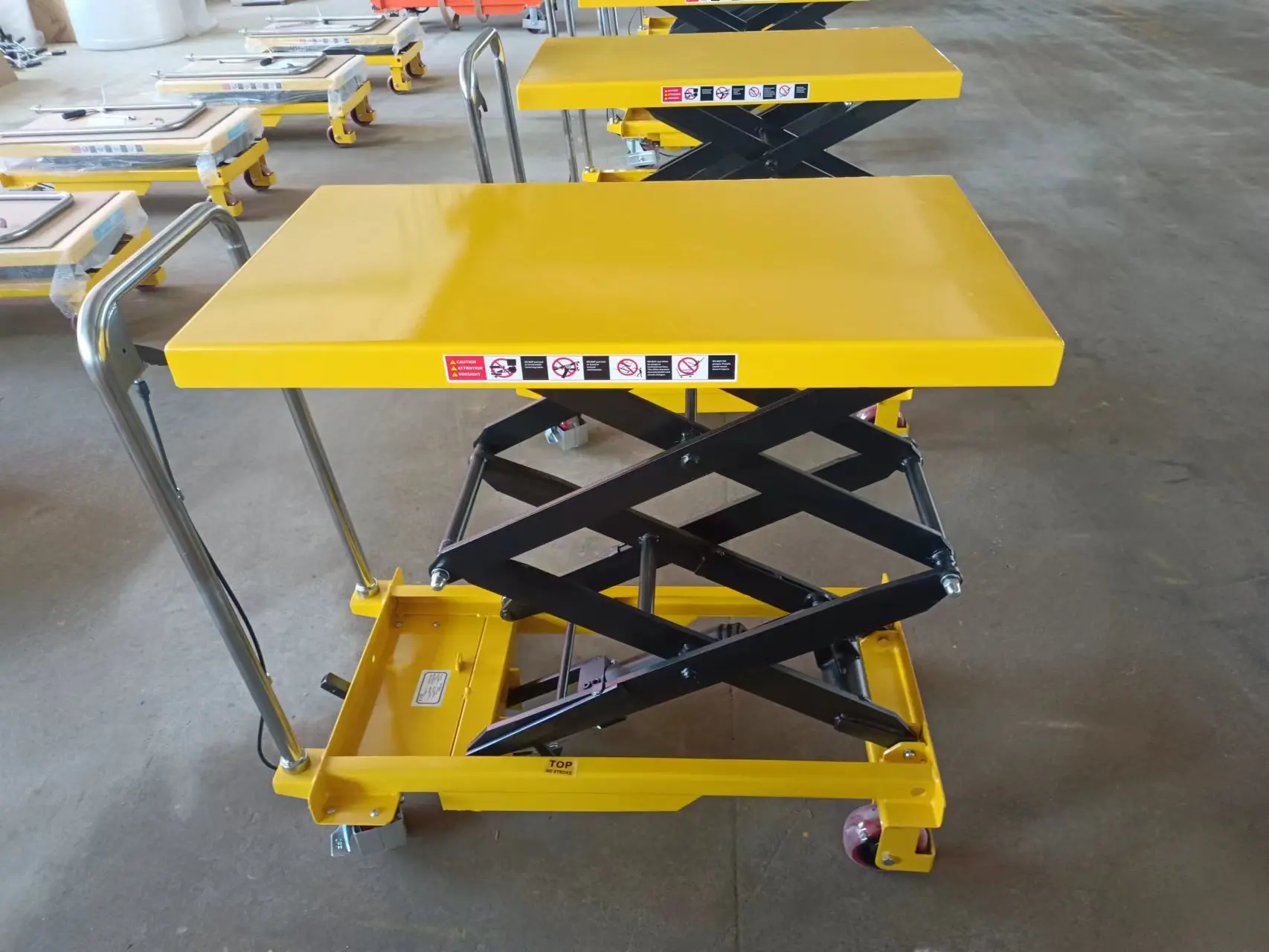 Everlift 300kg 500kg 1000kg Work Platform Manual Hydraulic Pressure ...