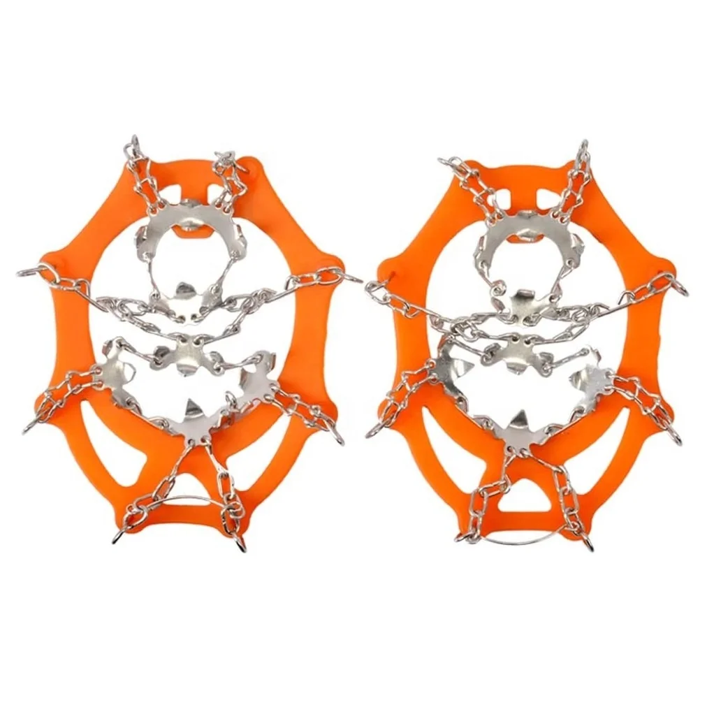 Ice Crampons 18-tooth Stainless Steel Spikes For Walking In Winter ...