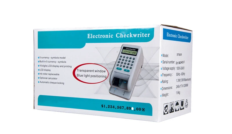 New Type Electronic Check Writer Full Keyboard Check Printing Printer ...
