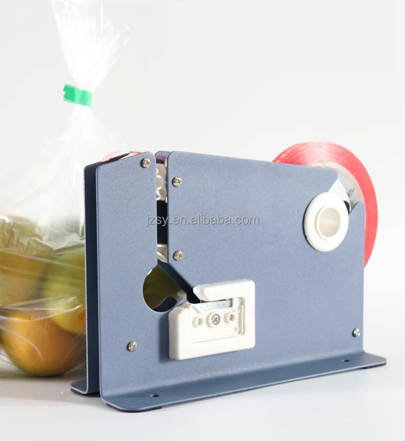 Stainless Steel Tape Cutter Dispenser Supermarket Plastic Bag Taping ...
