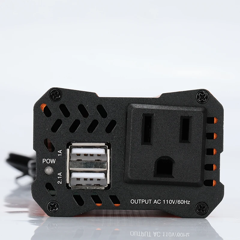 Dual USB 12V DC to AC 100V 110V 220V 230V 240V Modified Sine Wave 150W ...