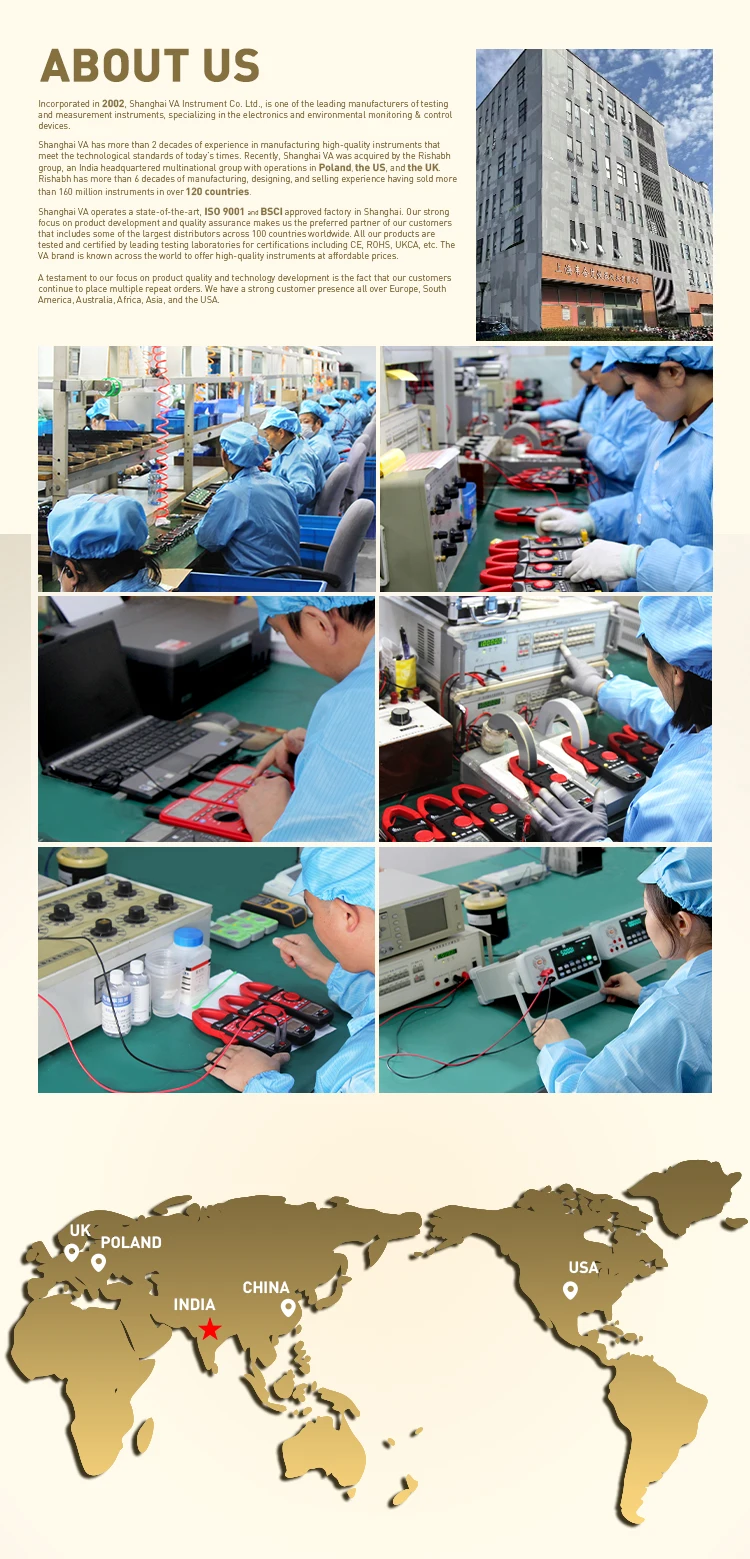VA700 4-20ma Voltage/ma Calibrator Meter - OEM/ODM Support