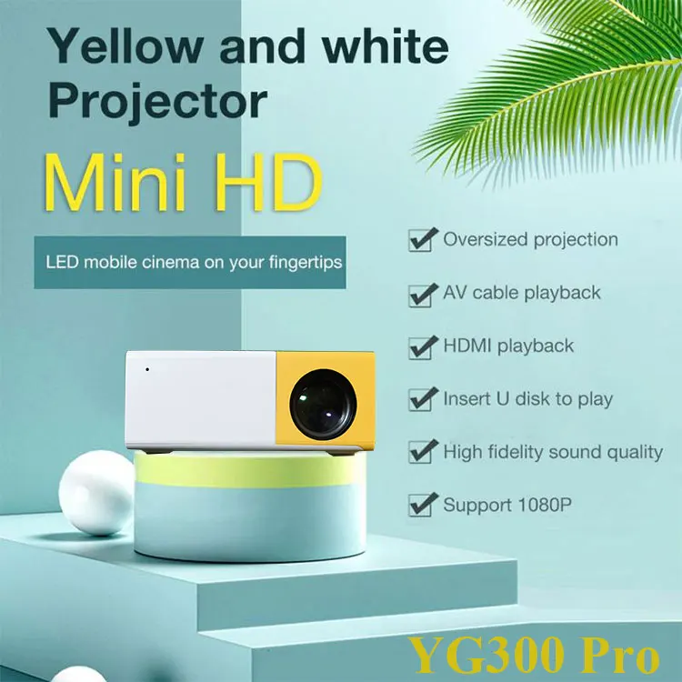 Update Version Yg300 Pro Mini Projector 1080p Max Home Theater Movie ...