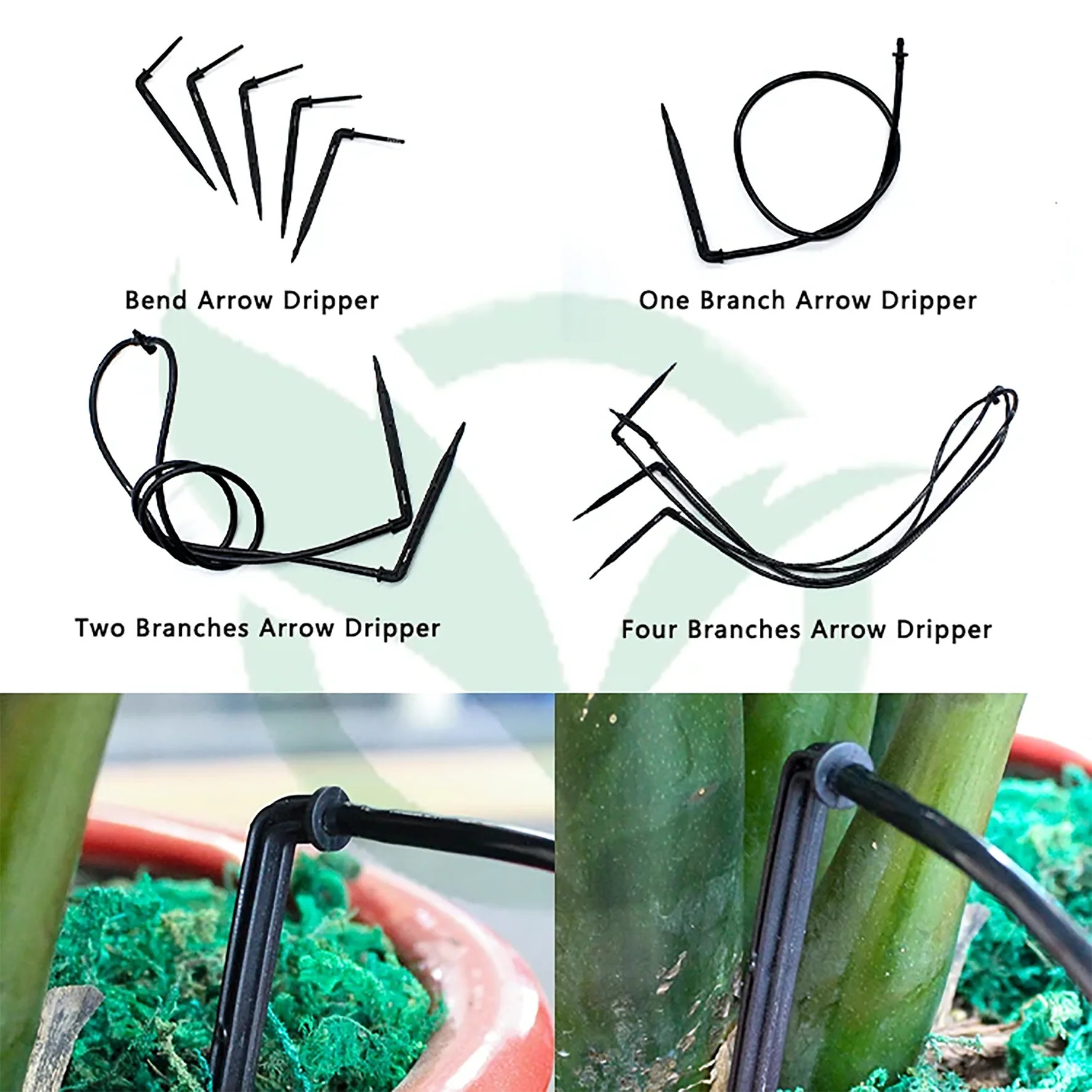 Plastic Drip Arrow Set Two Branches Bend Arrow Dripper Other Watering ...