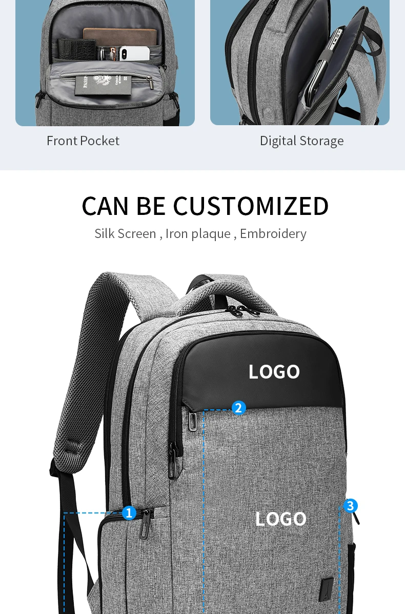 High-end Men's Business Laptop Backpack With Usb Leisure Hiking ...