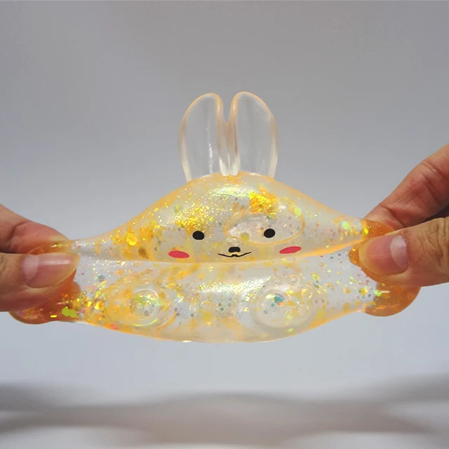 Cute Unisex Kid TPR Stretchy Squeeze Soft Toy Rabbit