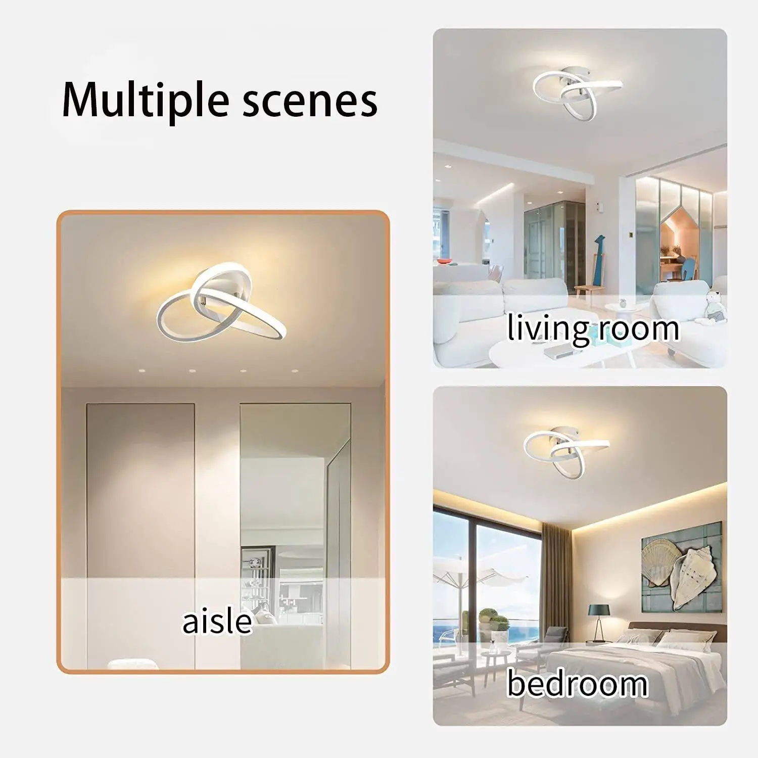 Zeal Lighting Indoor Flush Mount Lighting Hallway Entrance Ceiling Lamp ...