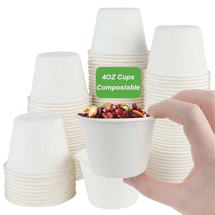 Disposable Sugarcane Coffee Cups - Biodegradable & Eco-friendly